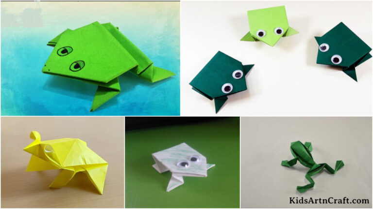 How To Make An Origami Toad With Kids - Kids Art & Craft