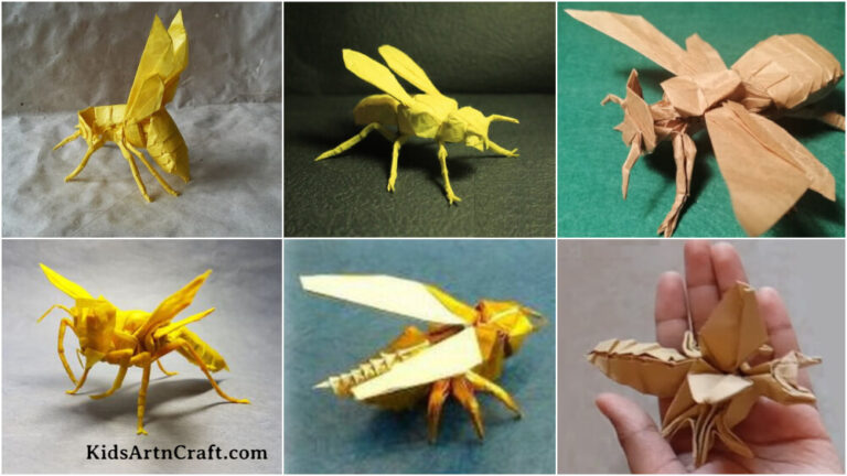 How To Make An Origami Wasp With Kids - Kids Art & Craft