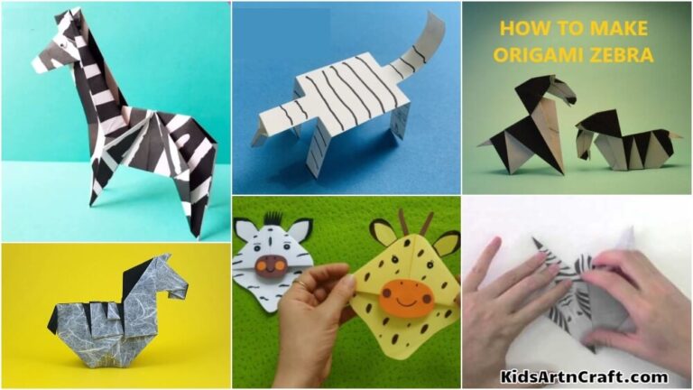 How To Make An Origami Zebra With Kids - Kids Art & Craft