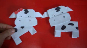 How To Make An Origami Cow With Kids - Kids Art & Craft