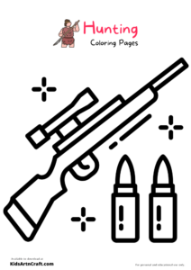 Hunting Coloring Pages For Kids – Free Printables - Kids Art & Craft