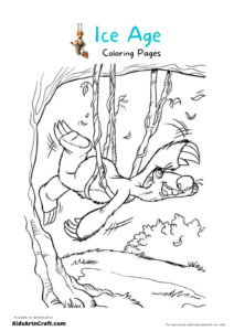 Ice Age Coloring Pages For Kids – Free Printables - Kids Art & Craft