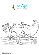 Ice Age Coloring Pages For Kids – Free Printables - Kids Art & Craft