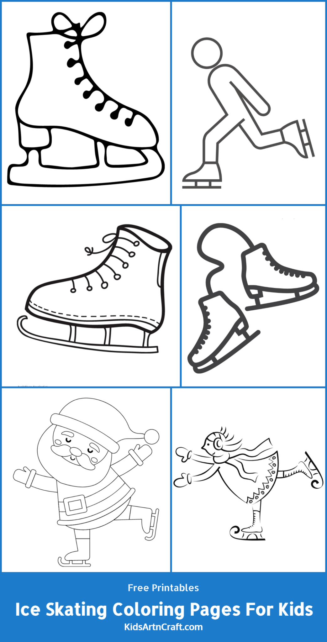 Ice Skating Coloring Pages For Kids – Free Printables - Kids Art & Craft
