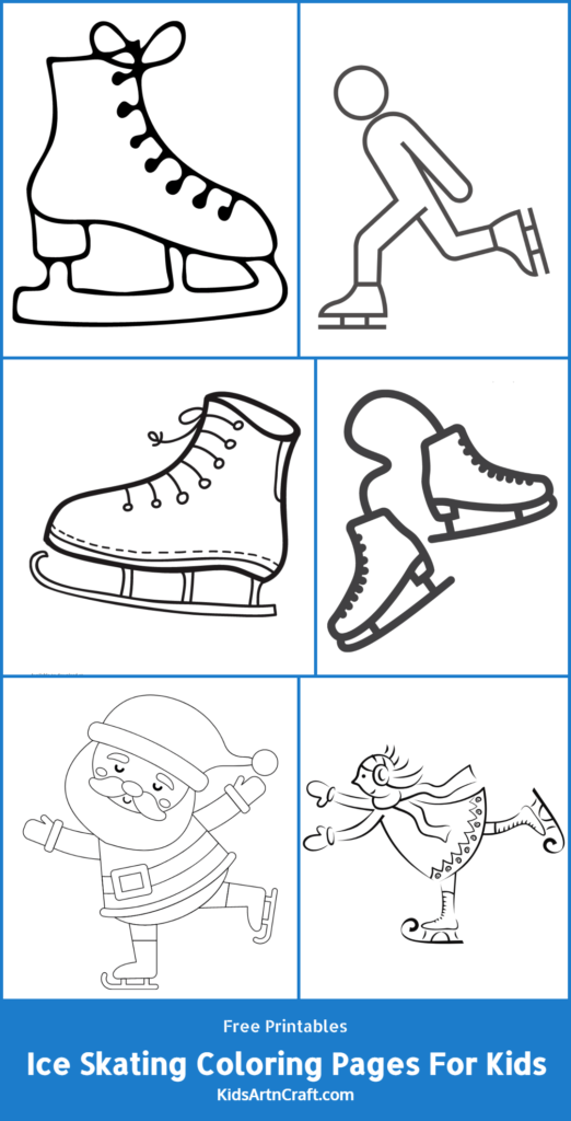 Ice Skating Coloring Pages For Kids – Free Printables - Kids Art & Craft