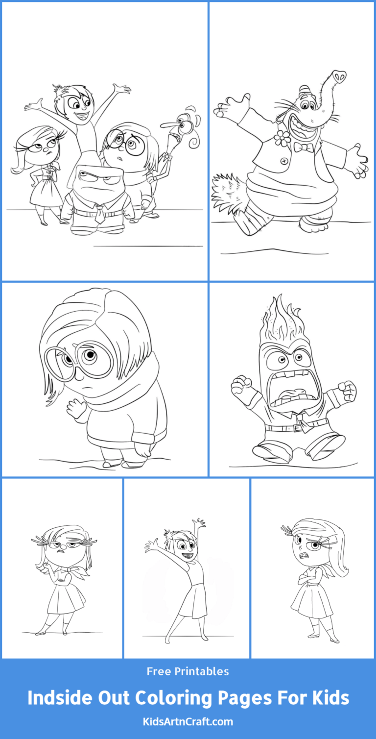 Inside Out Coloring Pages For Kids – Free Printables - Kids Art & Craft