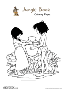 Jungle Book Coloring Pages For Kids – Free Printables - Kids Art & Craft