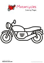 Motorcycles Coloring Pages For Kids – Free Printables - Kids Art & Craft