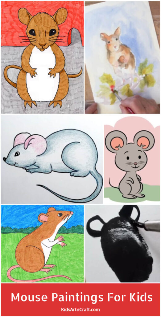 Mouse Paintings For Kids - Kids Art & Craft