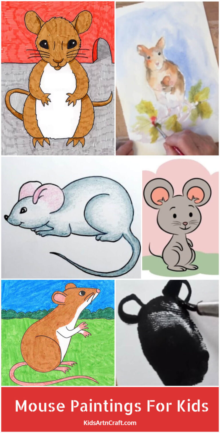 Mouse Paintings For Kids - Kids Art & Craft