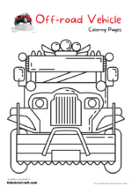 Off-road Vehicle Coloring Pages For Kids – Free Printables - Kids Art ...