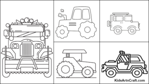 Off-road Vehicle Coloring Pages For Kids – Free Printables - Kids Art ...