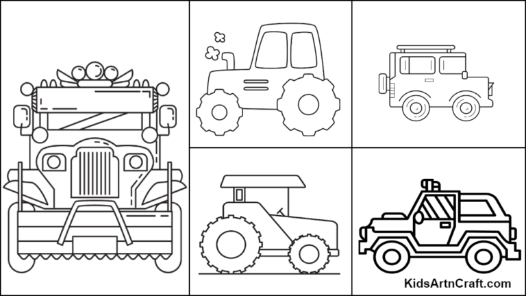 Off-road Vehicle Coloring Pages For Kids – Free Printables - Kids Art ...