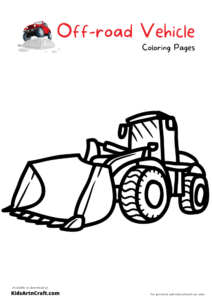 Off-road Vehicle Coloring Pages For Kids – Free Printables - Kids Art ...