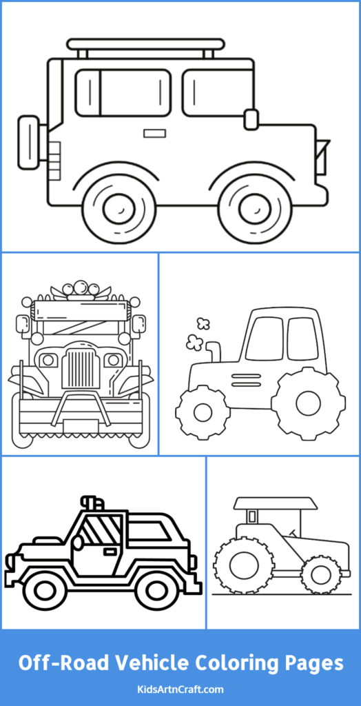 Off-road Vehicle Coloring Pages For Kids – Free Printables - Kids Art ...