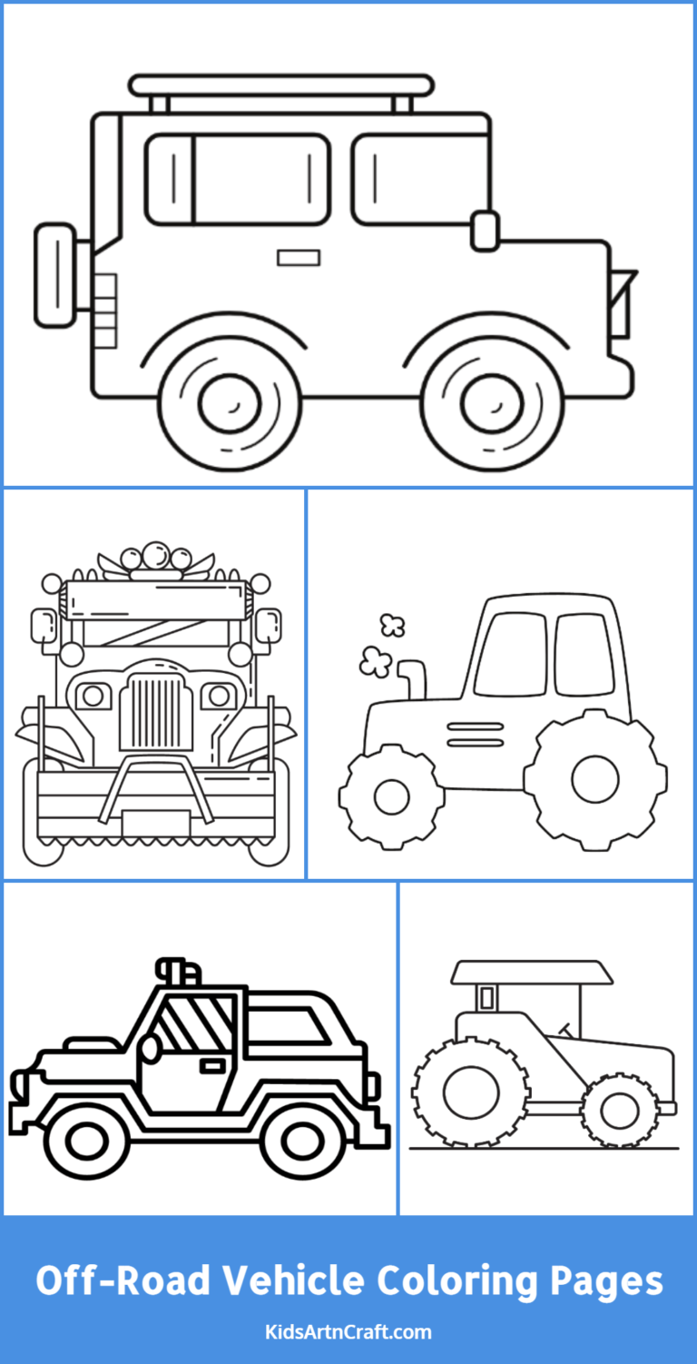 Off-road Vehicle Coloring Pages For Kids – Free Printables - Kids Art ...