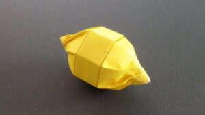 How To Make An Origami Lemon With Kids - Kids Art & Craft