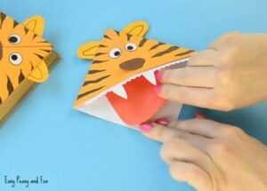 How To Make An Origami Tiger With Kids - Kids Art & Craft