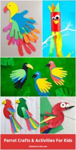 Parrot Crafts & Activities for Kids - Kids Art & Craft