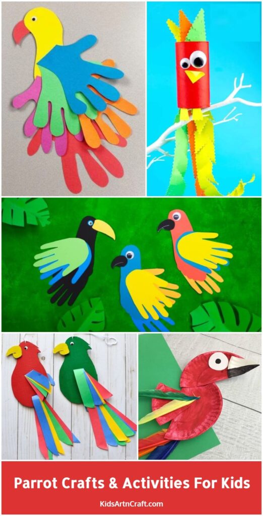 Parrot Crafts & Activities for Kids - Kids Art & Craft