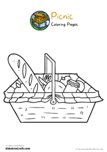 Picnic Coloring Pages For Kids – Free Printables - Kids Art & Craft