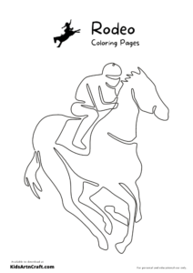 Rodeo Coloring Pages For Kids – Free Printables - Kids Art & Craft
