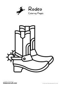 Rodeo Coloring Pages For Kids – Free Printables - Kids Art & Craft