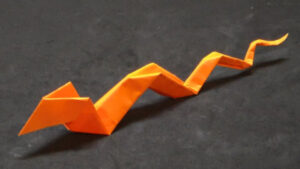 How To Make An Origami Snake With Kids - Kids Art & Craft