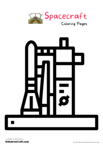Spacecraft Coloring Pages For Kids – Free Printables - Kids Art & Craft