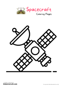 Spacecraft Coloring Pages For Kids – Free Printables - Kids Art & Craft