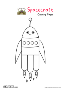 Spacecraft Coloring Pages For Kids – Free Printables - Kids Art & Craft