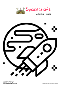 Spacecraft Coloring Pages For Kids – Free Printables - Kids Art & Craft