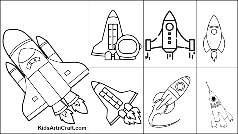Spaceships Transport Coloring Pages For Kids – Free Printables - Kids ...