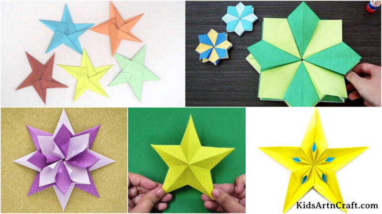 Origami Star Ideas That Kids Can Make - Kids Art & Craft