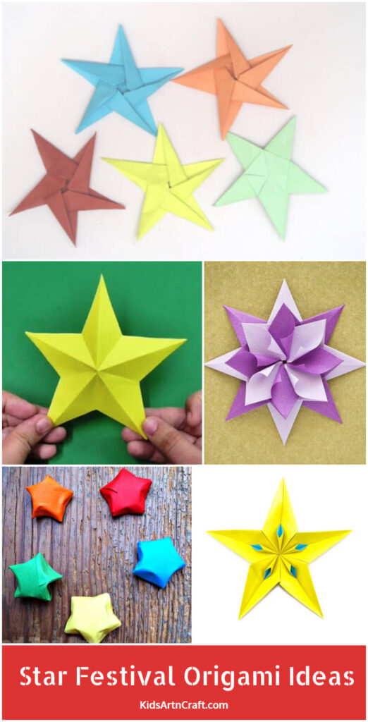 Origami Star Ideas That Kids Can Make - Kids Art & Craft