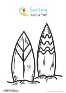 Surfing Coloring Pages For Kids – Free Printables - Kids Art & Craft