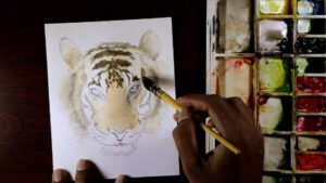 Tiger Paintings for Kids - Kids Art & Craft