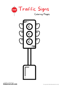 Traffic Signs Coloring Pages For Kids – Free Printables - Kids Art & Craft