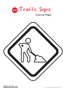 Traffic Signs Coloring Pages For Kids – Free Printables - Kids Art & Craft