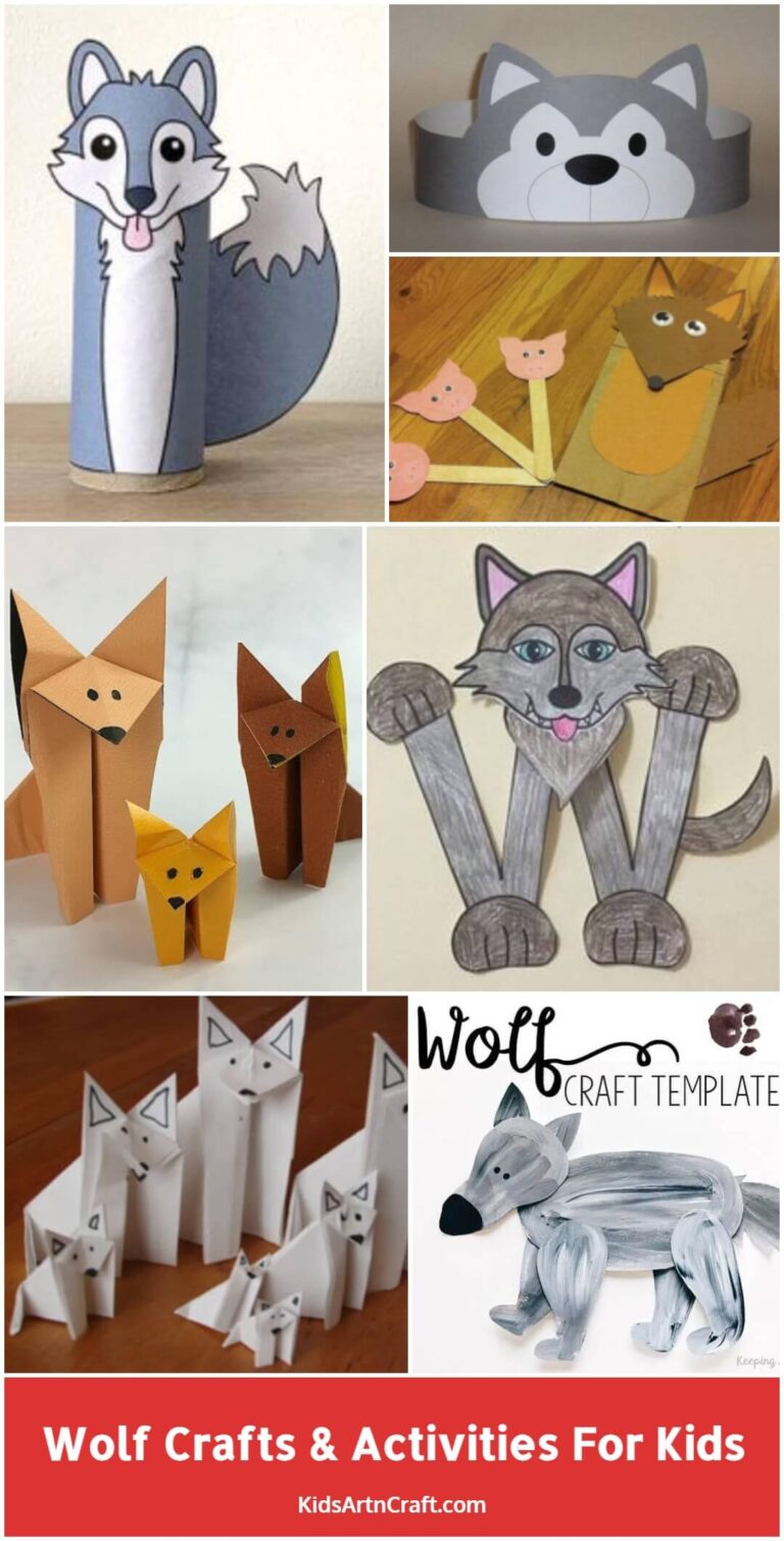 Wolf Crafts & Activities For Kids - Kids Art & Craft