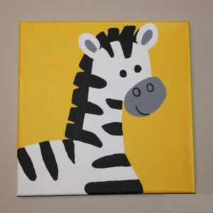 Zebra Paintings For Kids - Kids Art & Craft