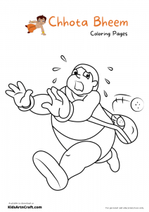 Chhota Bheem Coloring Pages For Kids – Free Printables - Kids Art & Craft