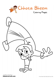 Chhota Bheem Coloring Pages For Kids – Free Printables - Kids Art & Craft