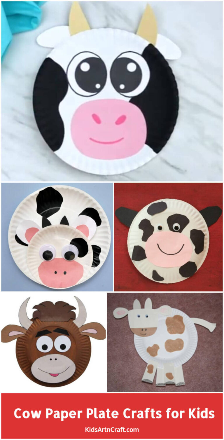 Cow Paper Plate Crafts for Kids - Kids Art & Craft