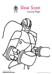 Real Steel Coloring Pages For Kids – Free Printables - Kids Art & Craft