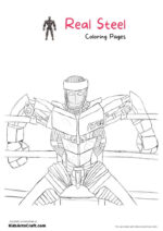 Real Steel Coloring Pages For Kids – Free Printables - Kids Art & Craft