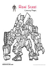 Real Steel Coloring Pages For Kids – Free Printables - Kids Art & Craft