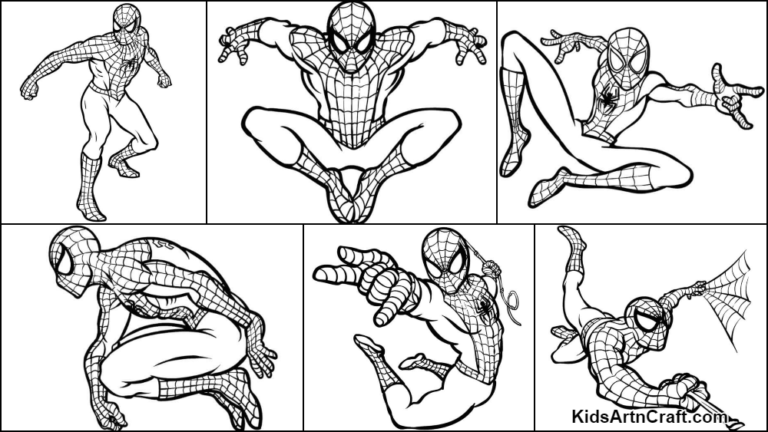 Spiderman Coloring Pages For Kids – Free Printables - Kids Art & Craft