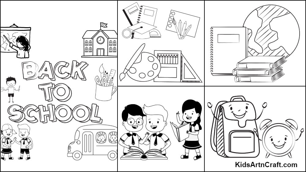 Welcome To School Coloring Pages For Kids