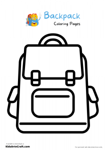 Backpack (School Bag) Coloring Pages For Kids – Free Printables - Kids ...